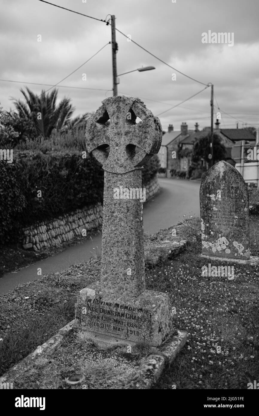 View in and around St Breaca Parish Church in Breage, Helston, Cornwall ...
