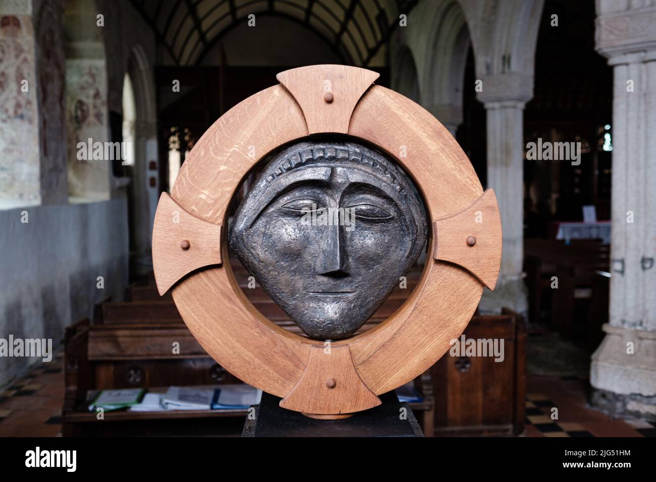 View in and around St Breaca Parish Church in Breage, Helston, Cornwall ...