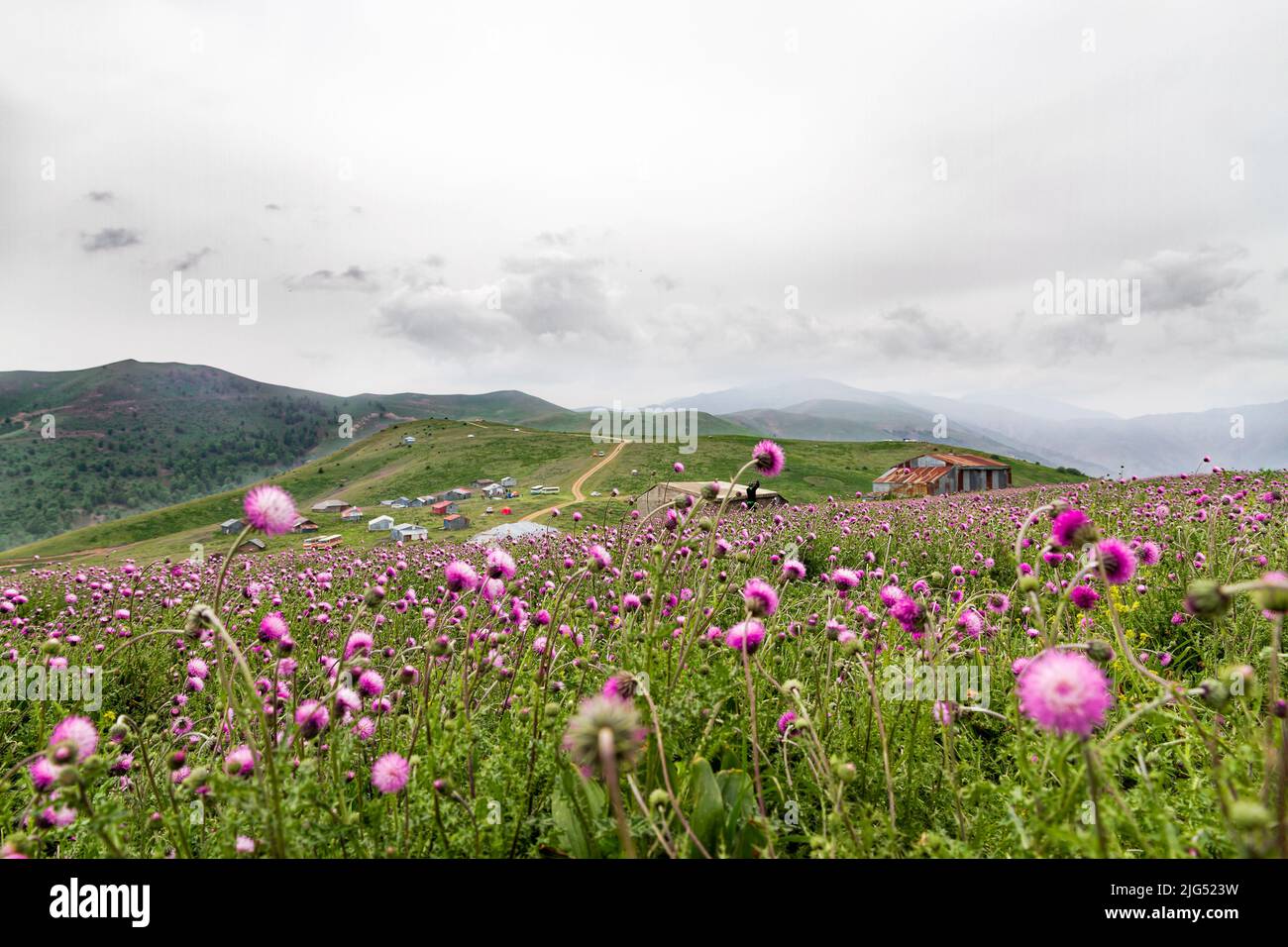 Beautiful landscape in Selansar area of Gilan - salansar Stock Photo ...
