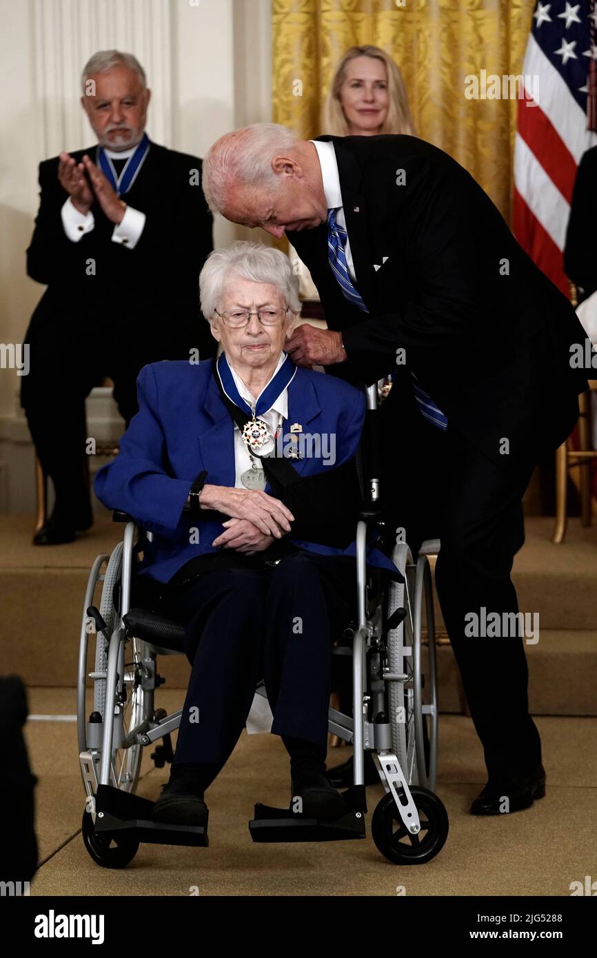 U.S. President Joe Biden awards the Presidential Medal of Freedom to ...