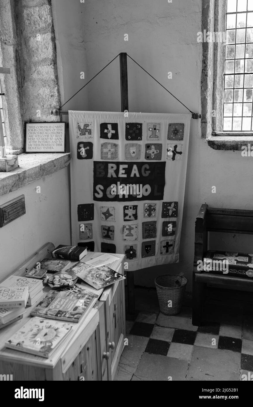 View in and around St Breaca Parish Church in Breage, Helston, Cornwall ...