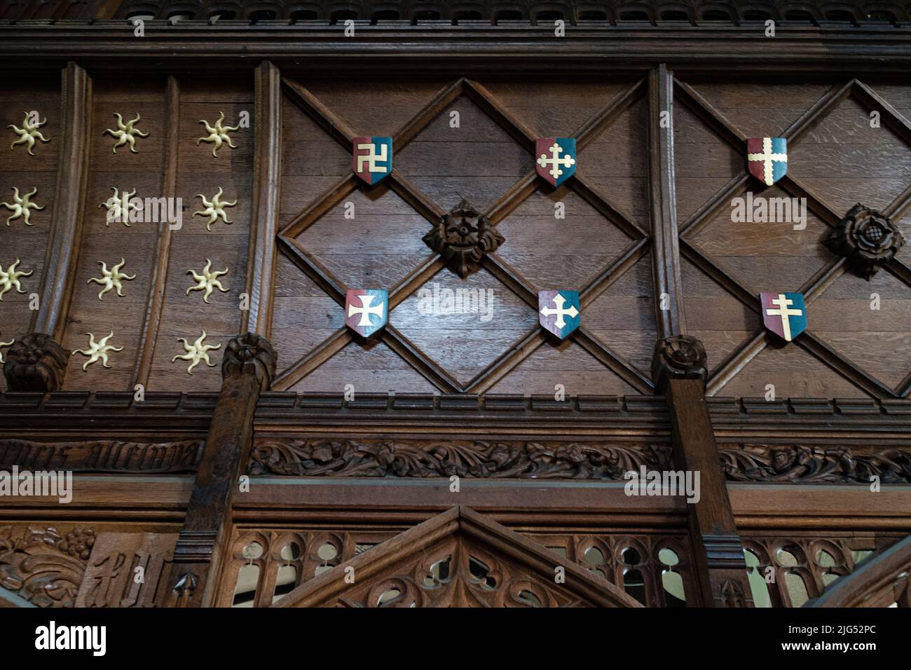 View in and around St Breaca Parish Church in Breage, Helston, Cornwall ...