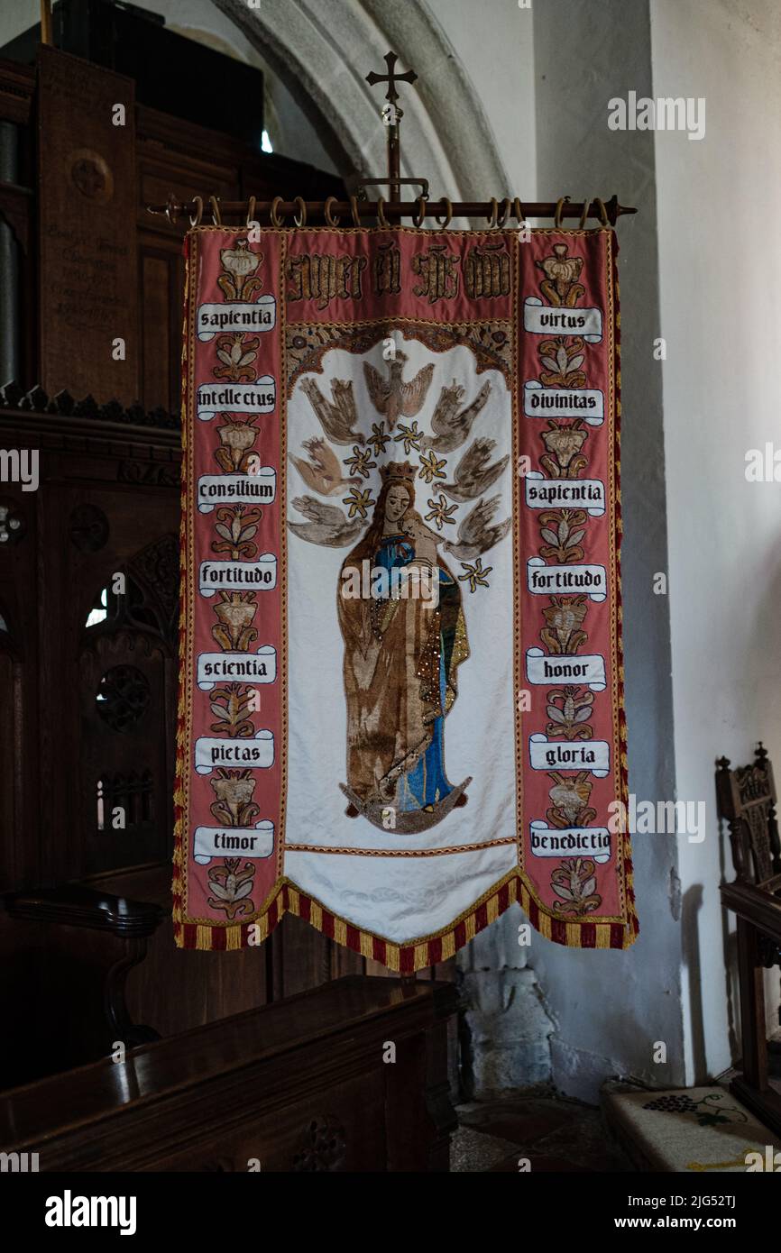 View in and around St Breaca Parish Church in Breage, Helston, Cornwall ...