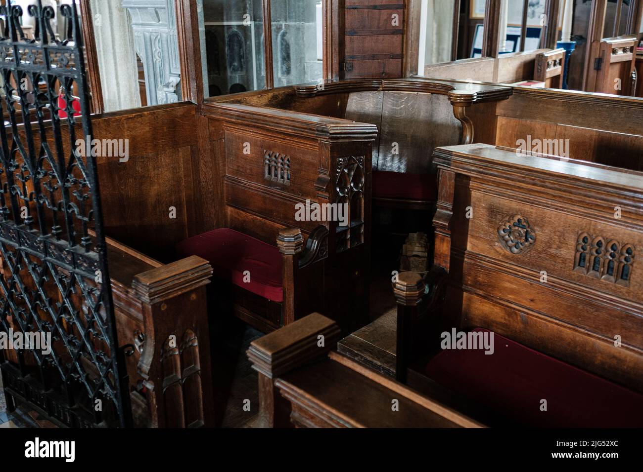 View in and around St Breaca Parish Church in Breage, Helston, Cornwall ...