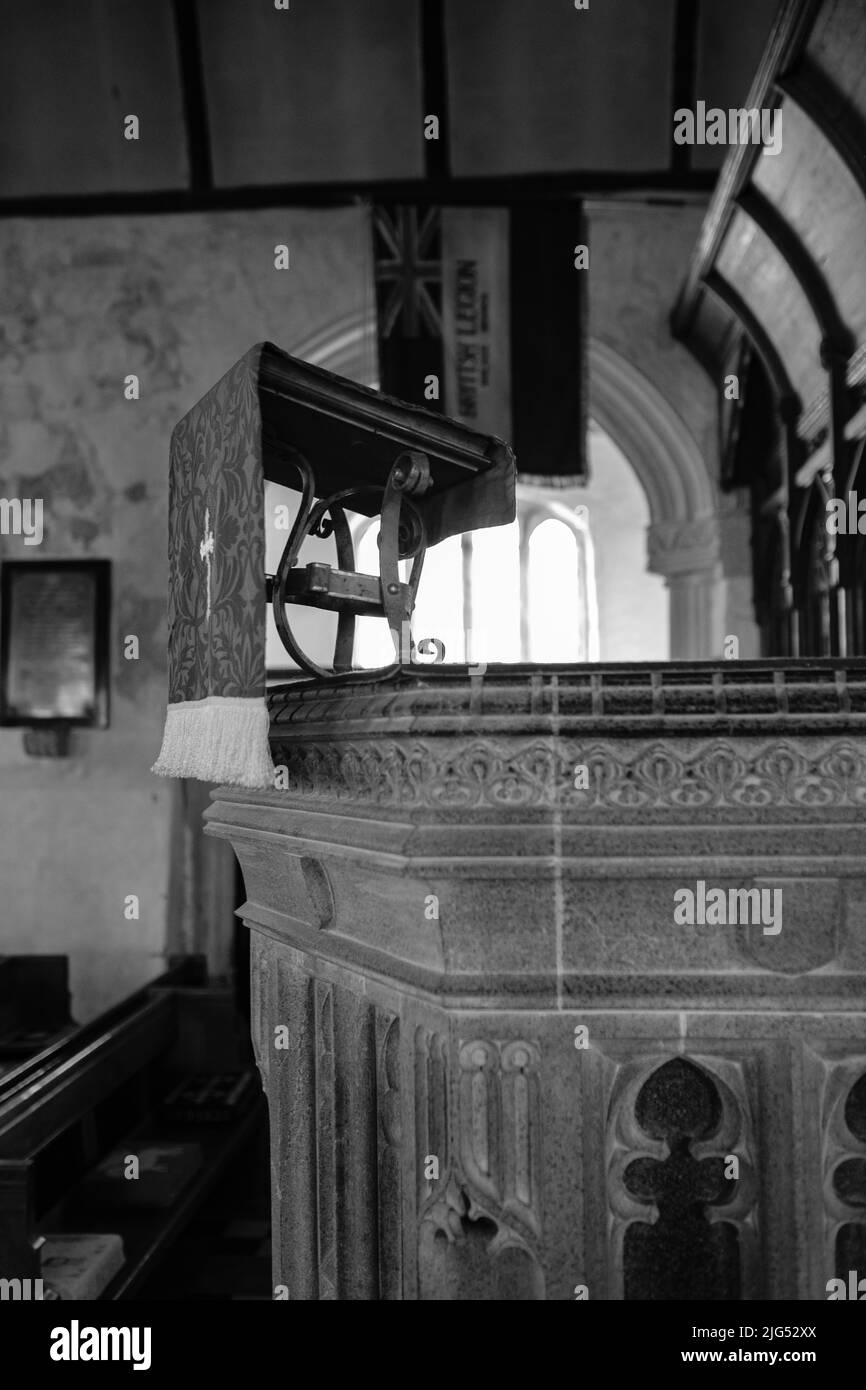View in and around St Breaca Parish Church in Breage, Helston, Cornwall ...