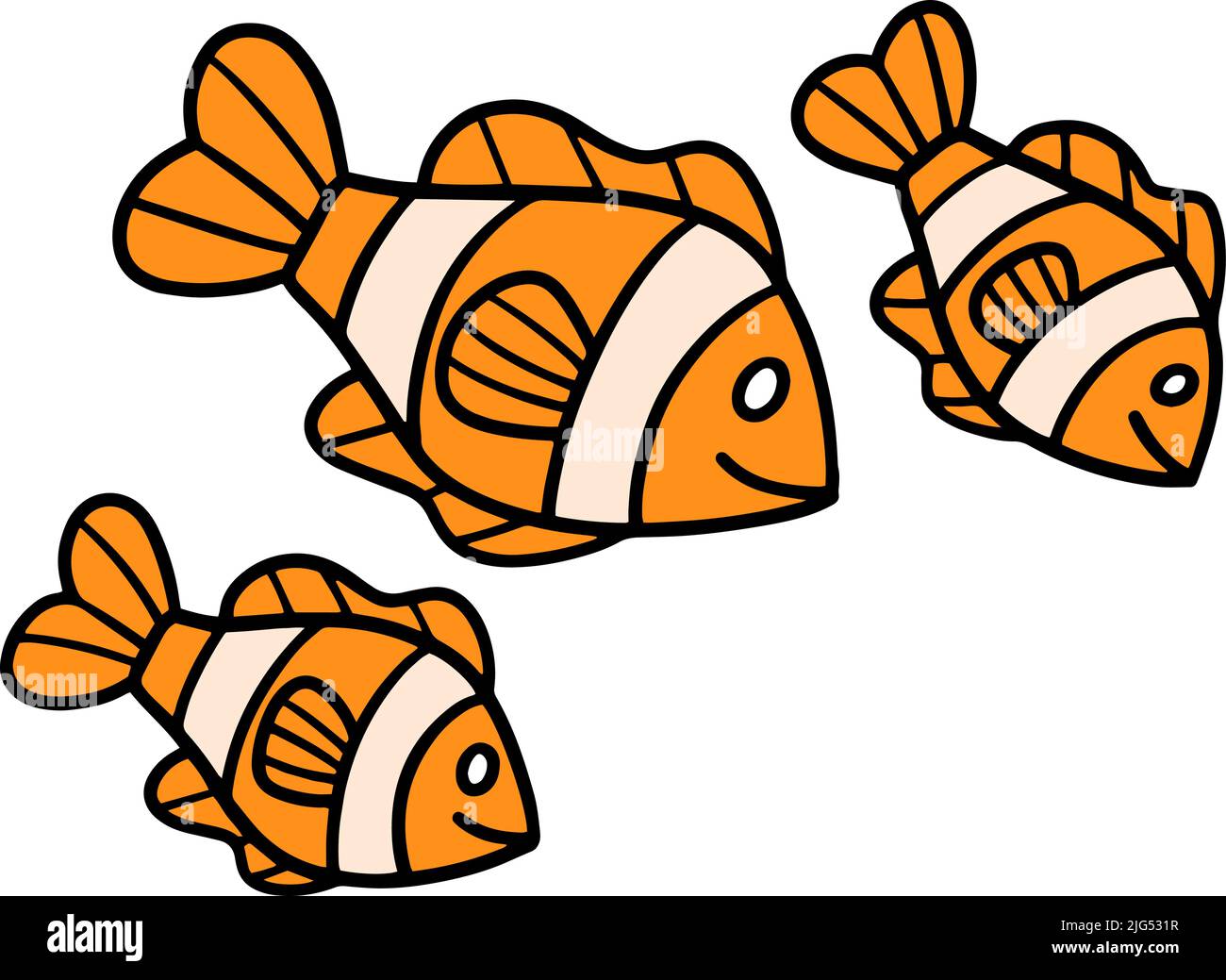 Fish Cartoon Colored Clipart Illustration Stock Vector Image & Art - Alamy