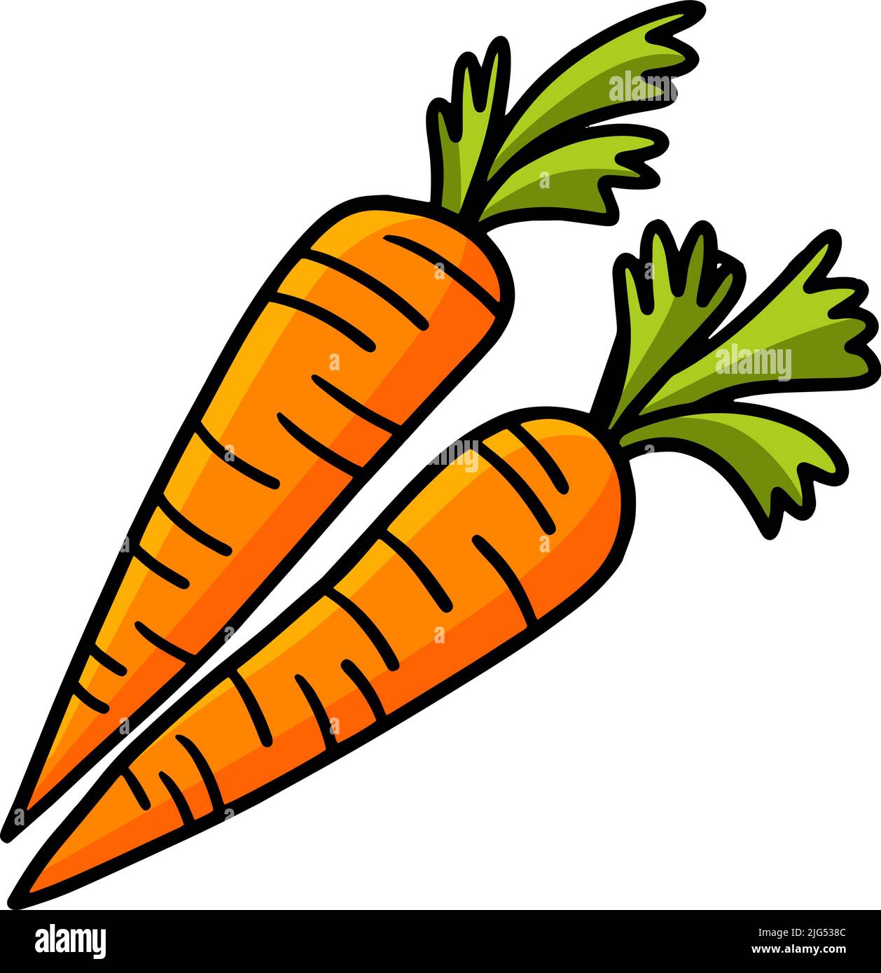 Carrot Vegetable Cartoon Colored Clipart Stock Vector Image & Art - Alamy
