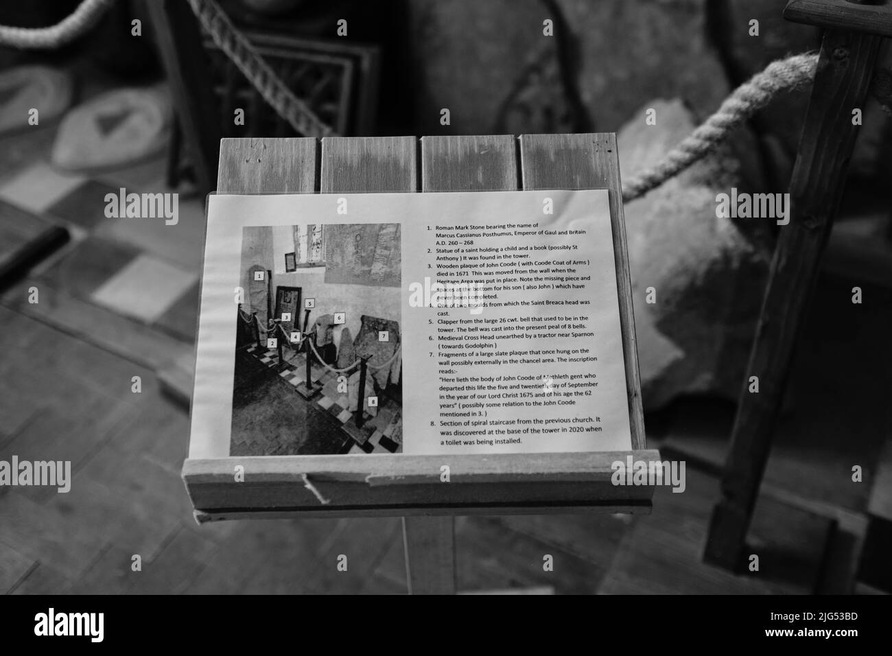 View in and around St Breaca Parish Church in Breage, Helston, Cornwall ...