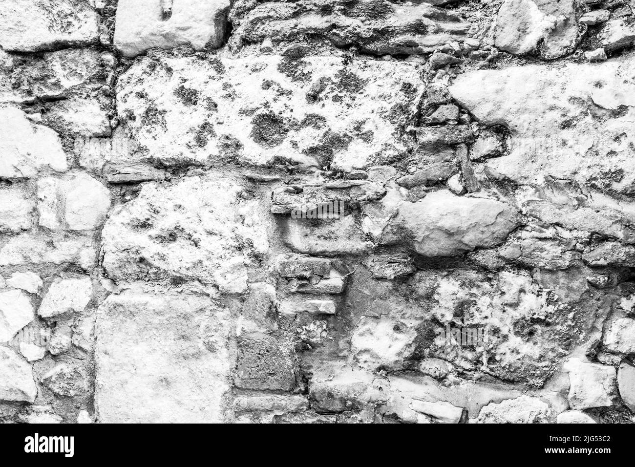 Stone wall from big stones for background design. A backing with ...