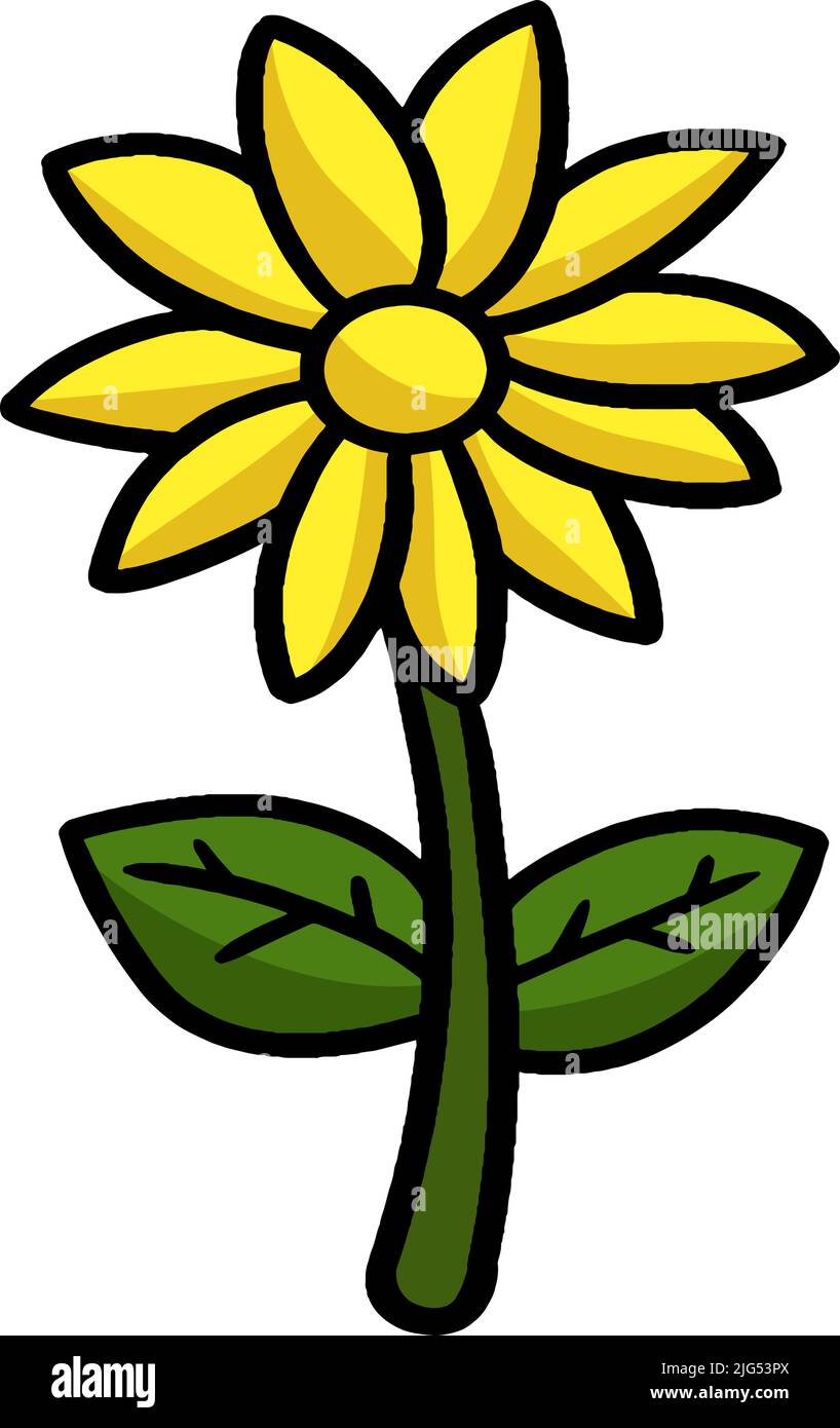 Flower Cartoon Colored Clipart Illustration Stock Vector Image & Art ...