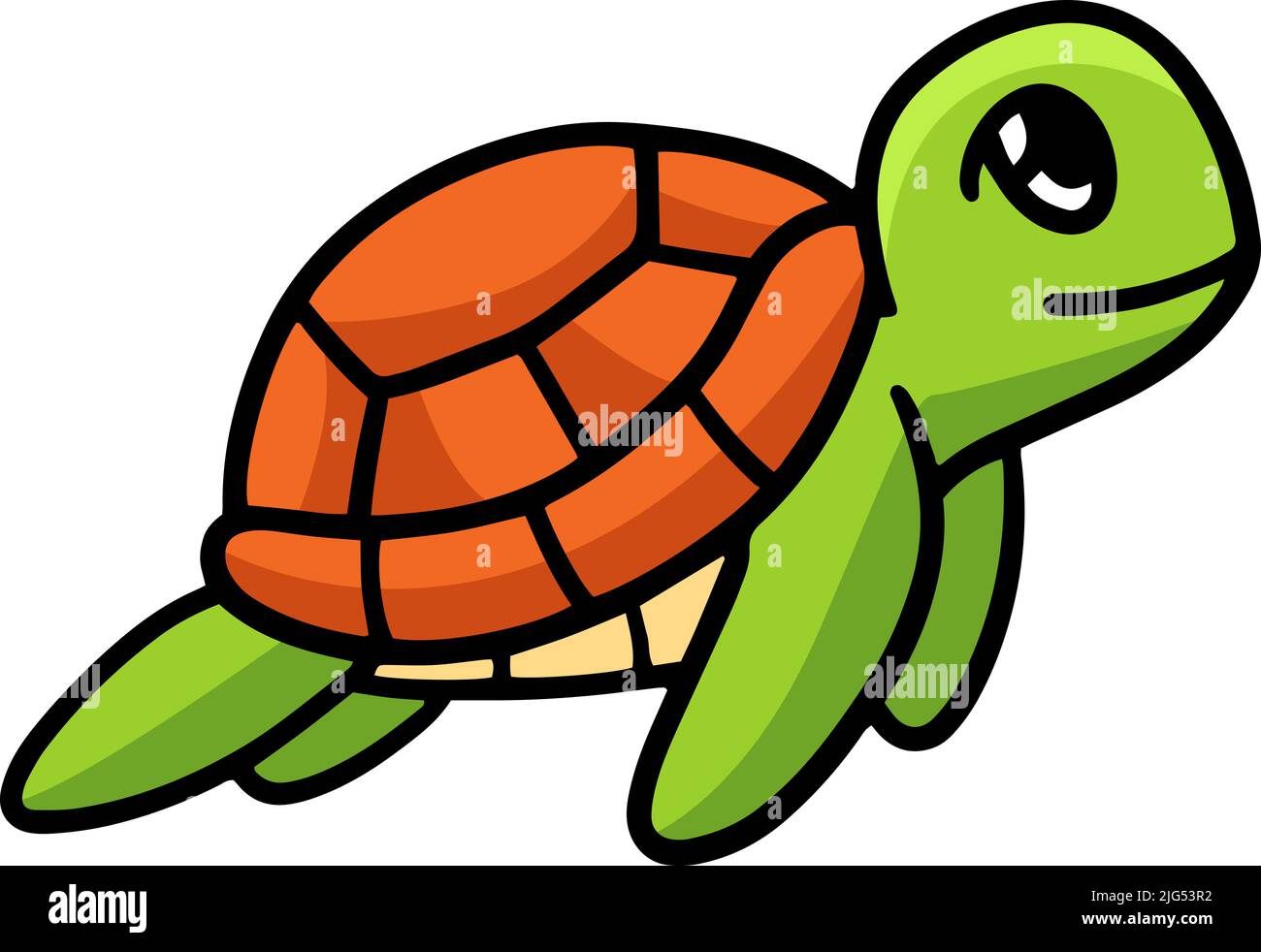 Simple Turtle Cartoon