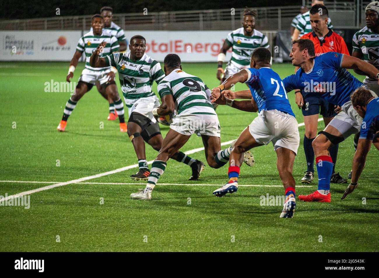 Hilton MUDARIKI and Helarius KISTING during the Rugby Africa Cup 2022 ...