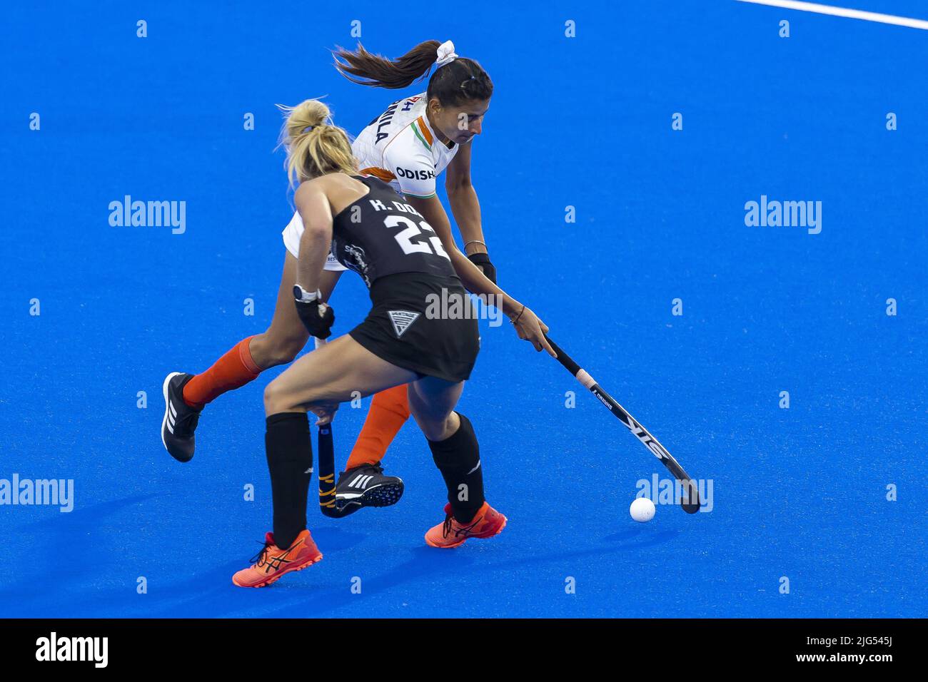 AMSTERDAM - During the match between India and New Zealand at the World ...