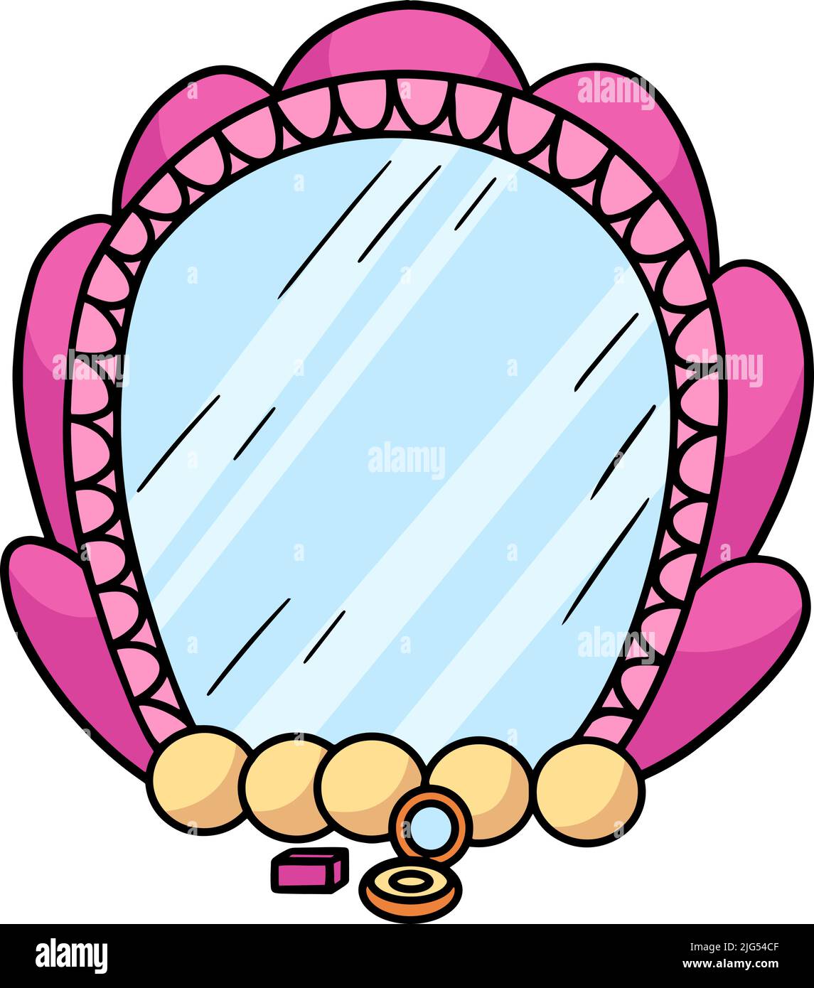 Mirror cartoon hi-res stock photography and images - Alamy