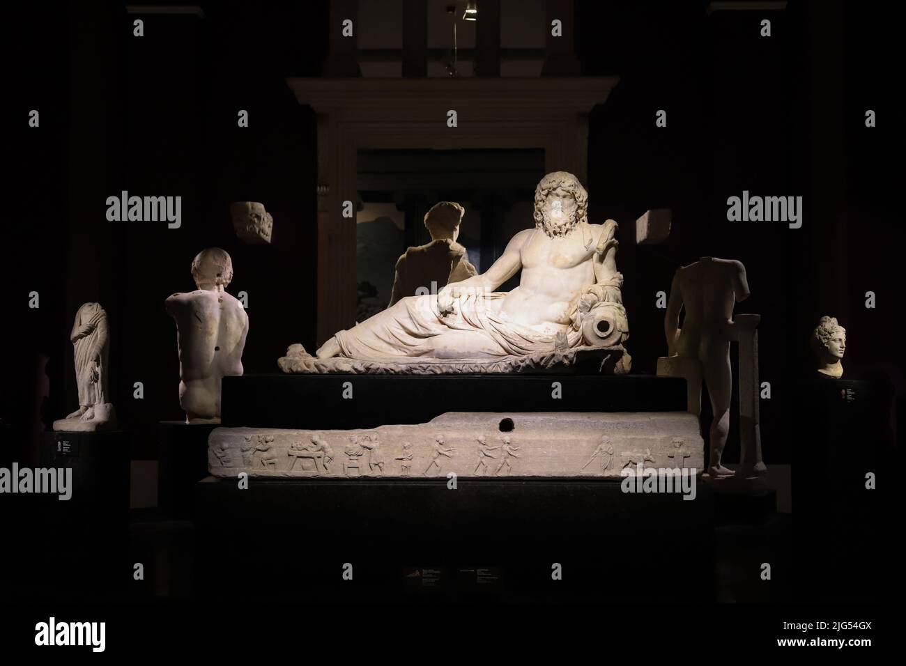 Statue in Istanbul Archaeological Museums, Istanbul City, Turkey Stock ...