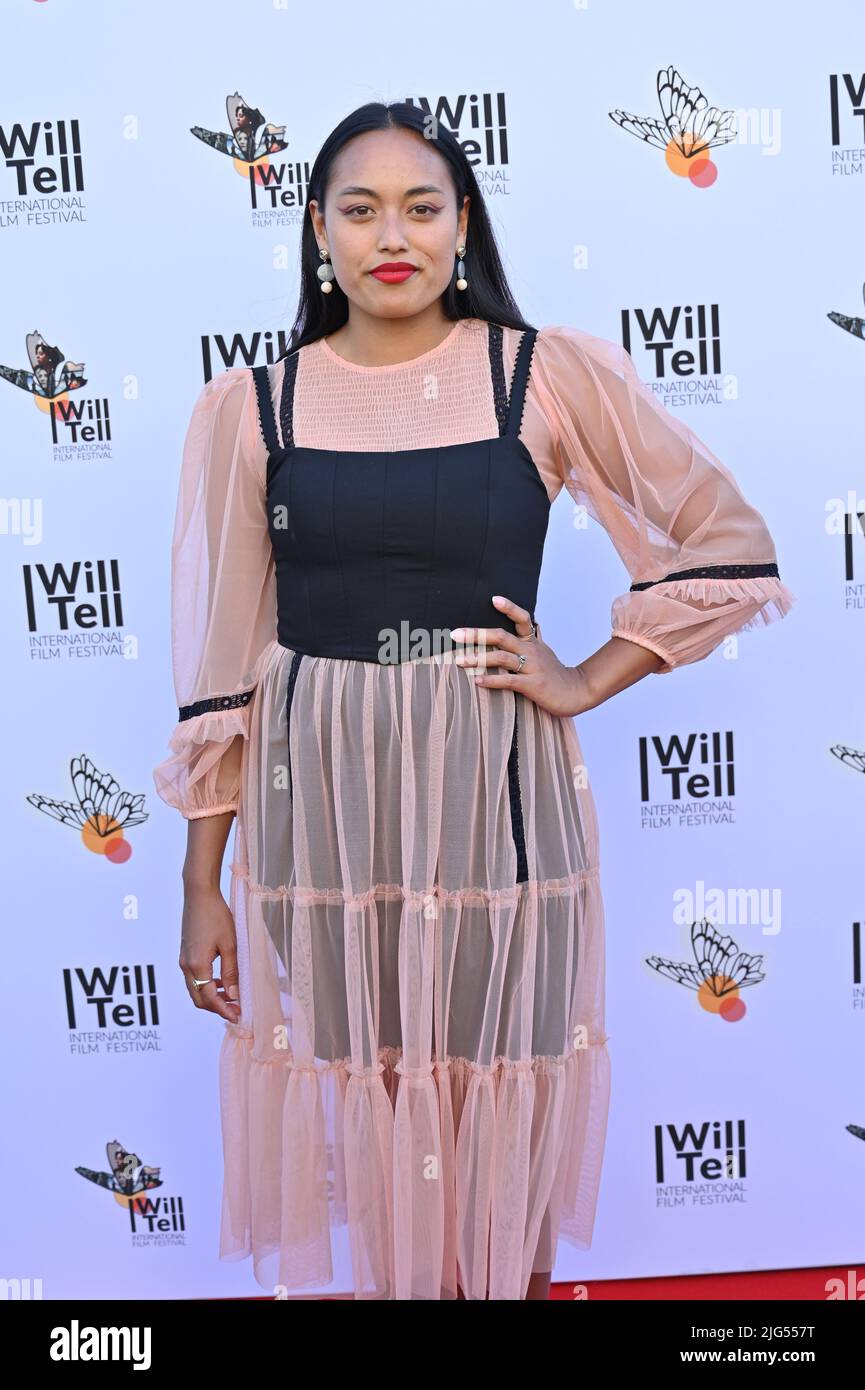 London, UK. - 7 July 2022. Izzy Jones attends the Purple Beatz Film ...