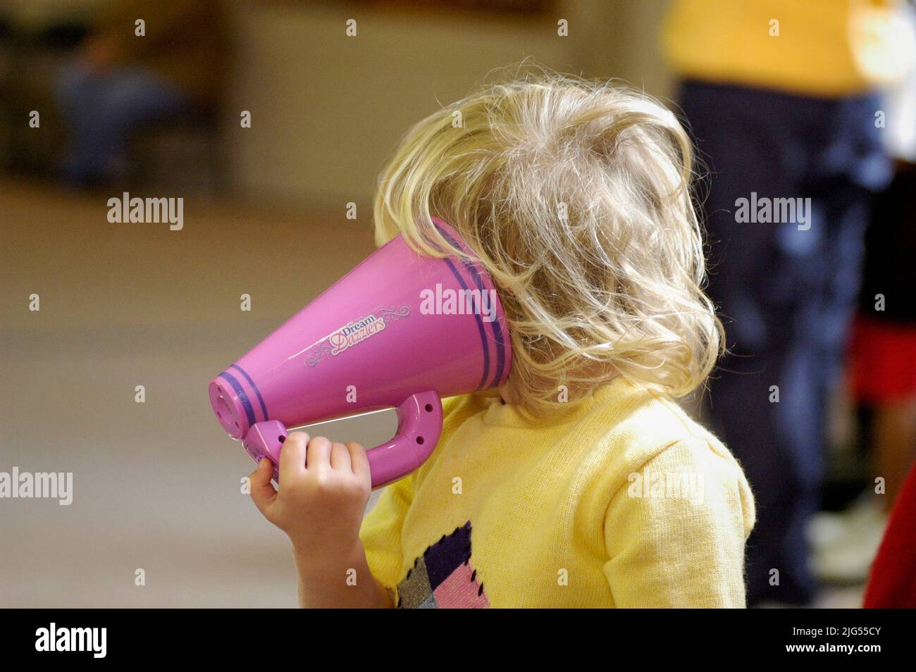 Cheerleader with megaphone hi-res stock photography and images - Alamy