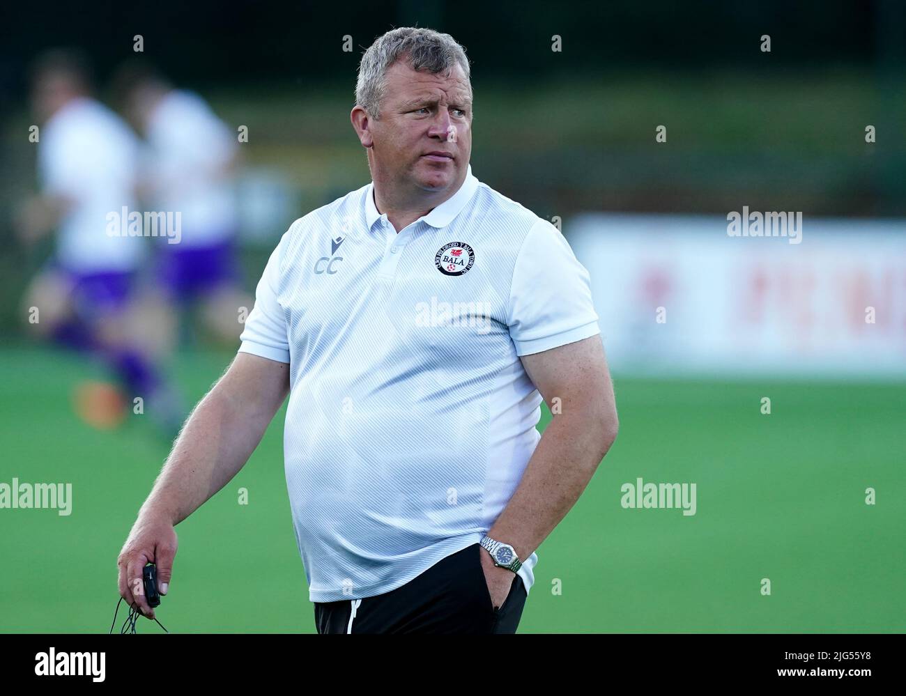 Bala Town manager Colin Caton during the UEFA Europa Conference League ... Bala Town manager Colin Caton during the UEFA Europa Conference League ...
