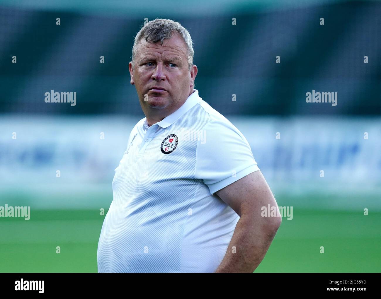 Bala Town manager Colin Caton during the UEFA Europa Conference League ... Bala Town manager Colin Caton during the UEFA Europa Conference League ...