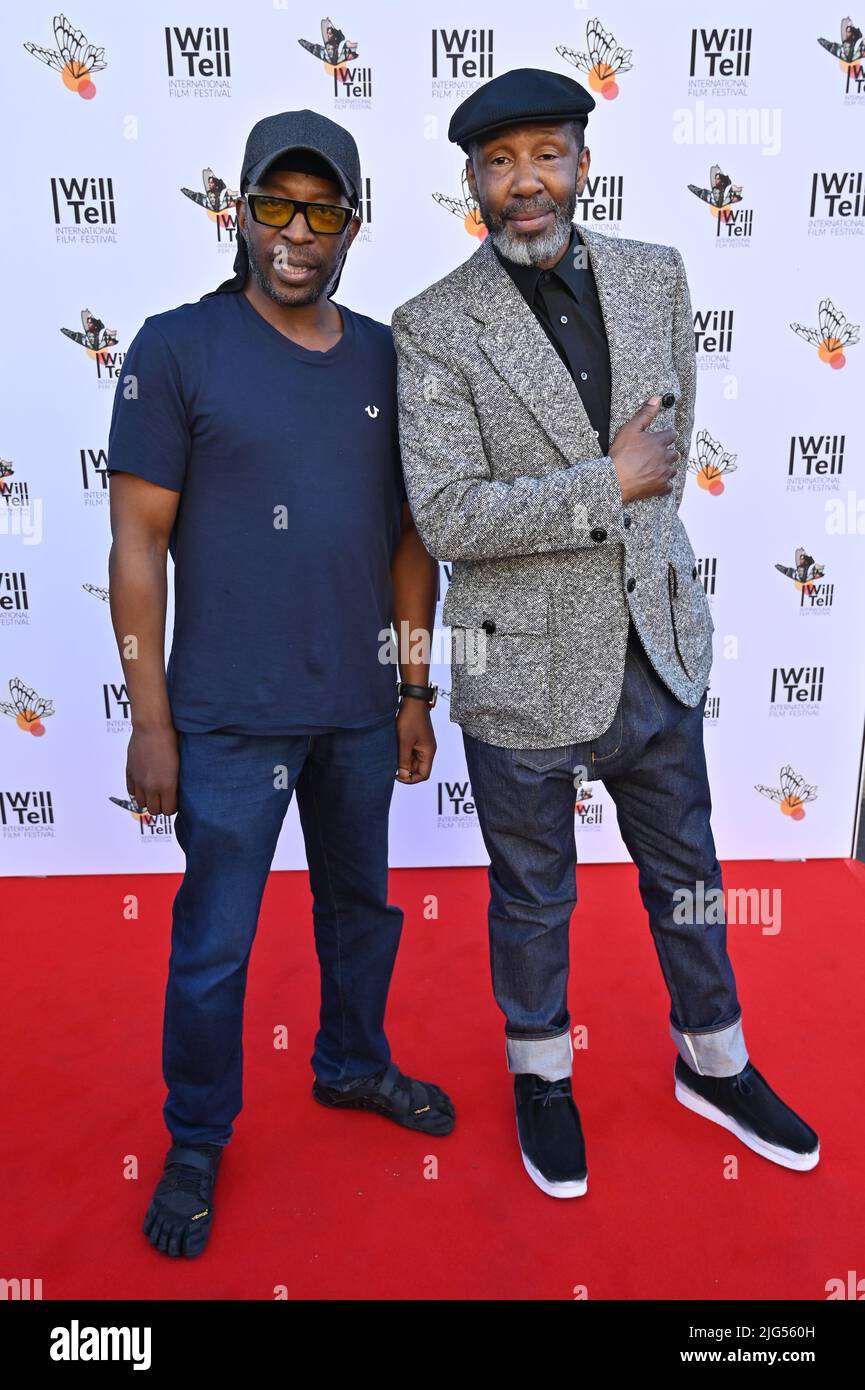 London, UK. - 7 July 2022. Shaun Parkes and Brian Bovell attends the ...