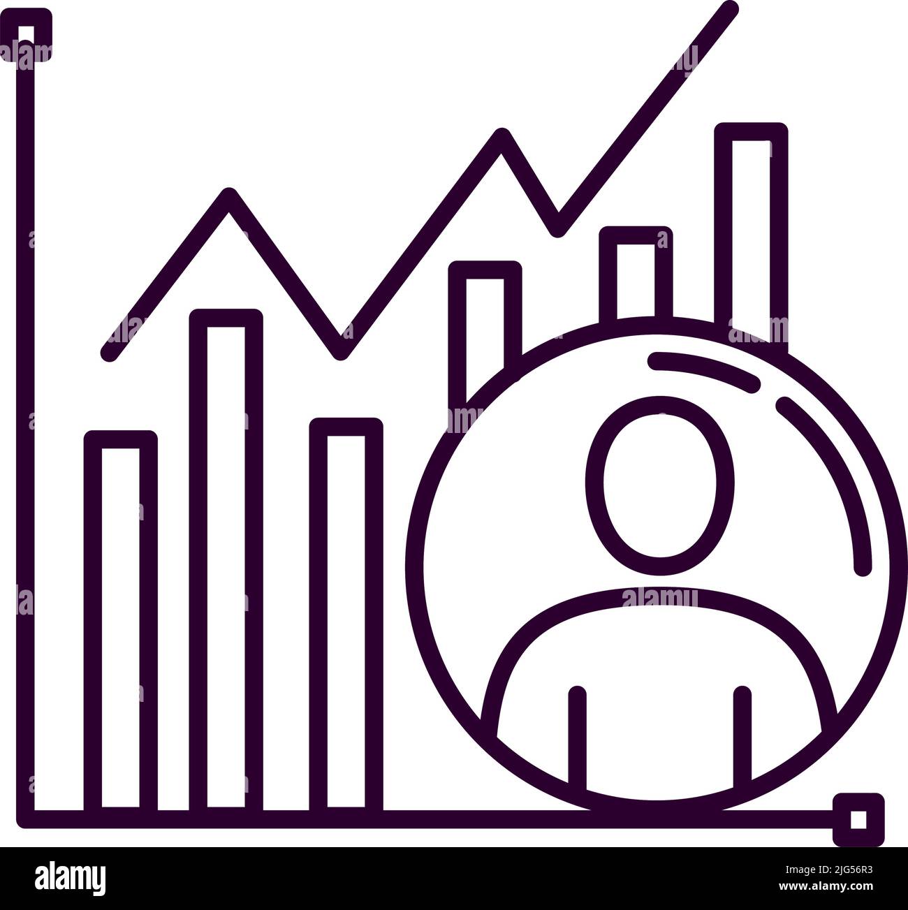 statistics bars and avatar Stock Vector Image & Art - Alamy