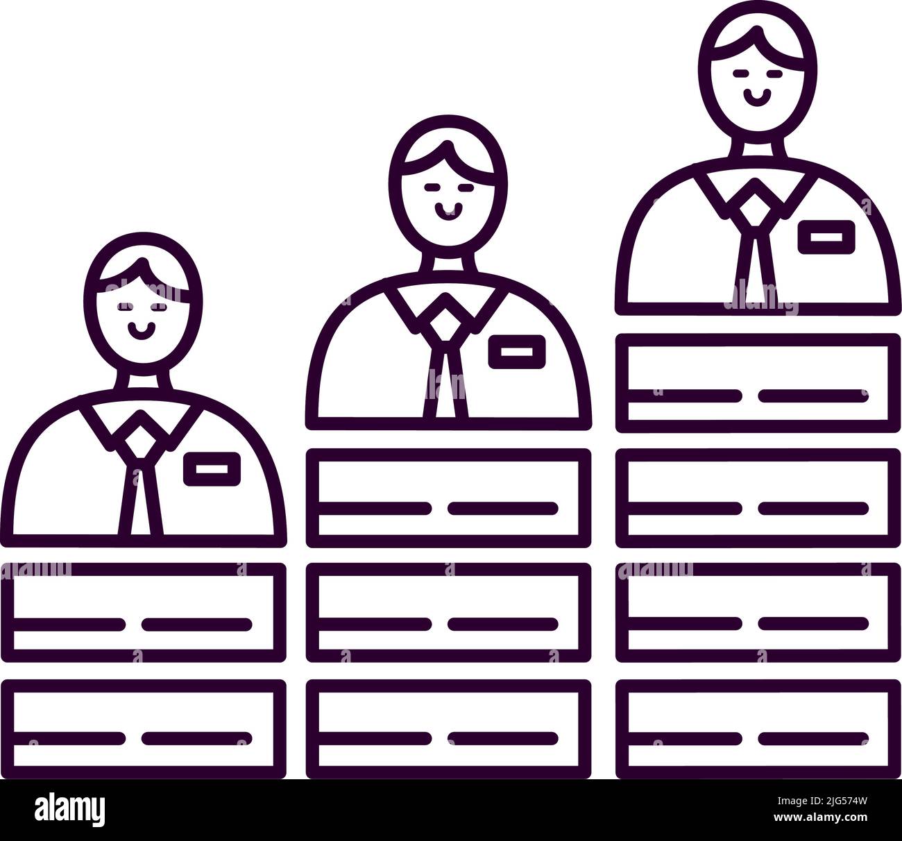 three candidates infographic Stock Vector Image & Art - Alamy