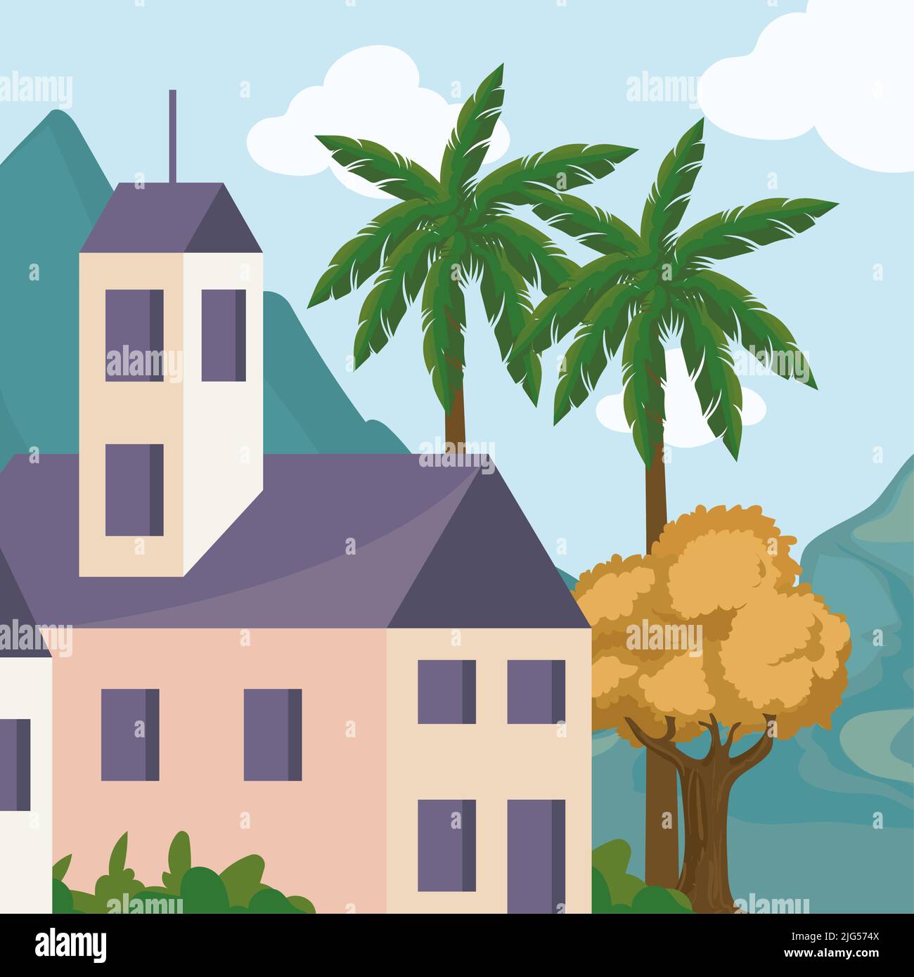 fancy house card Stock Vector Image & Art - Alamy