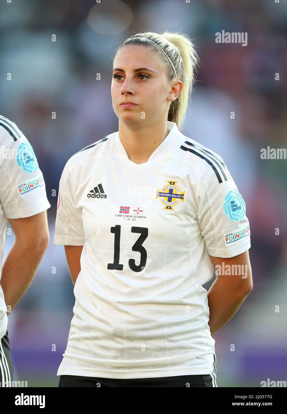 Northern Ireland's Kelsie Burrows during the UEFA Women's Euro 2022 ...