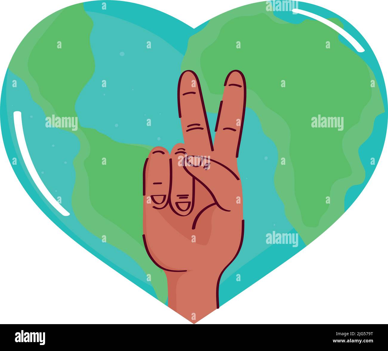 world with peace symbol Stock Vector Image & Art - Alamy