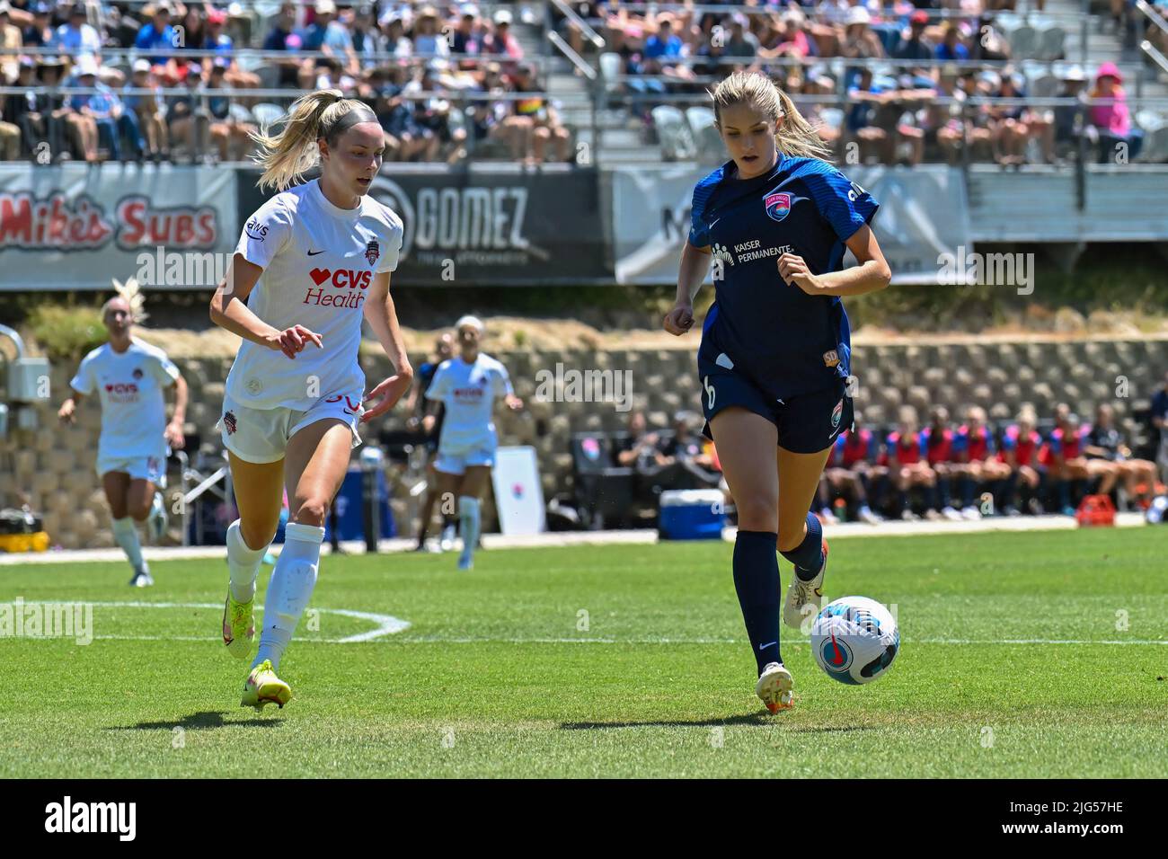 San Diego, California, USA. 03rd July, 2022. Washington Spirit defender ...