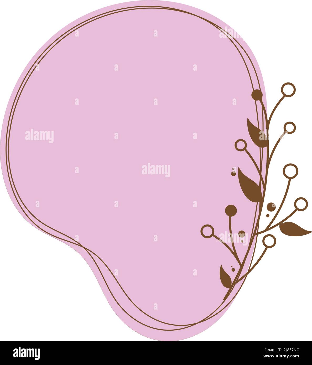 lilac floral badge Stock Vector Image & Art - Alamy