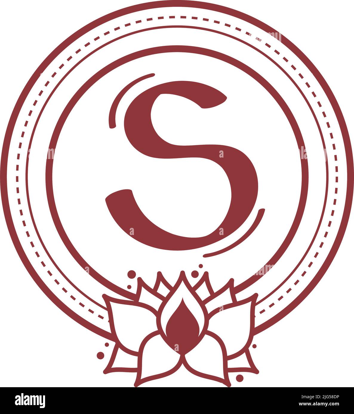 spa emblem with letter Stock Vector Image & Art - Alamy