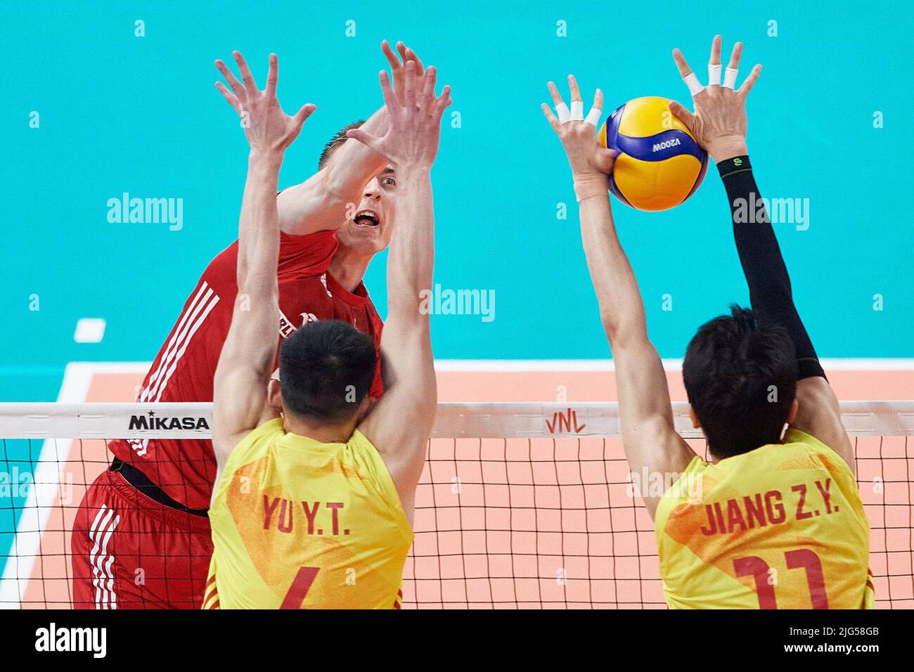 Gdansk, Polska. 07th July, 2022. Kamil Semeniuk (L) of Poland and Yu ...