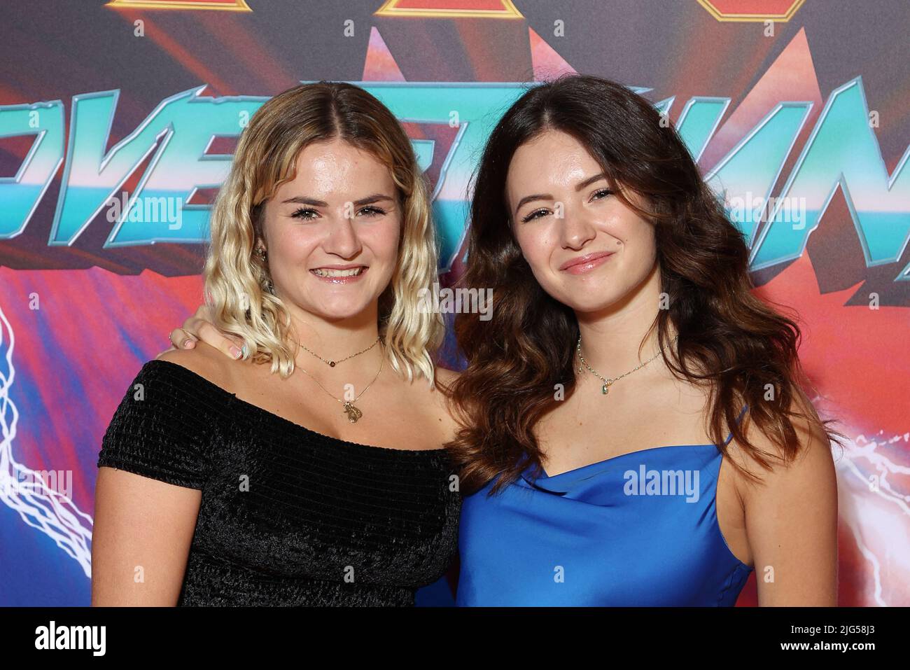 Paris, France. July 07, 2022, Alizee Bois and sister Elsa Bois attends ...