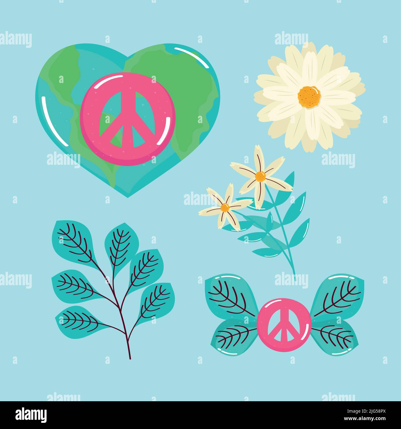 five international peace day icons Stock Vector Image & Art - Alamy