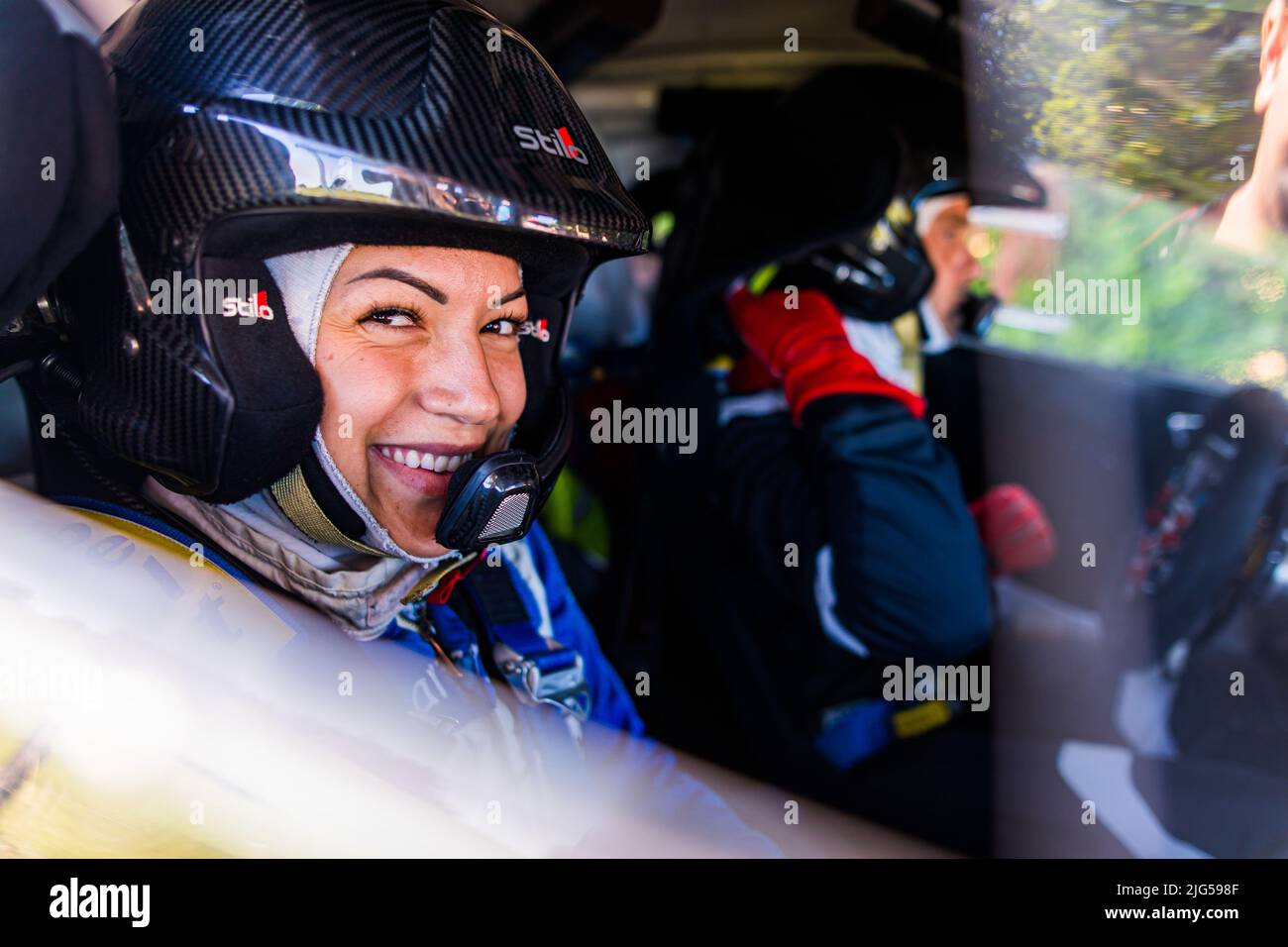 Rodez, France - 07/07/2022, LEDUC Vincent, GIRALDO Meryl, Alpine A110, portrait during the ...