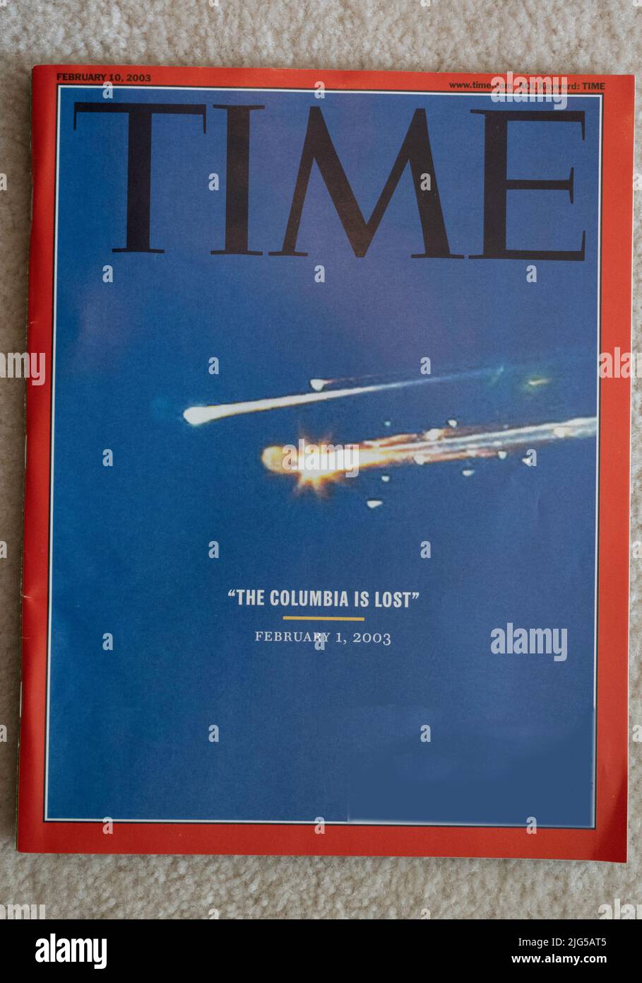 Vintage 10 February 2003 "Time" magazine issue cover, USA Stock Photo ...