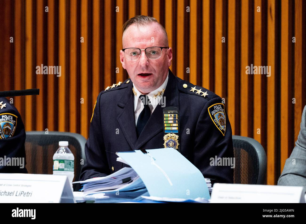 Police department chief of crime control strategies hi-res stock ...