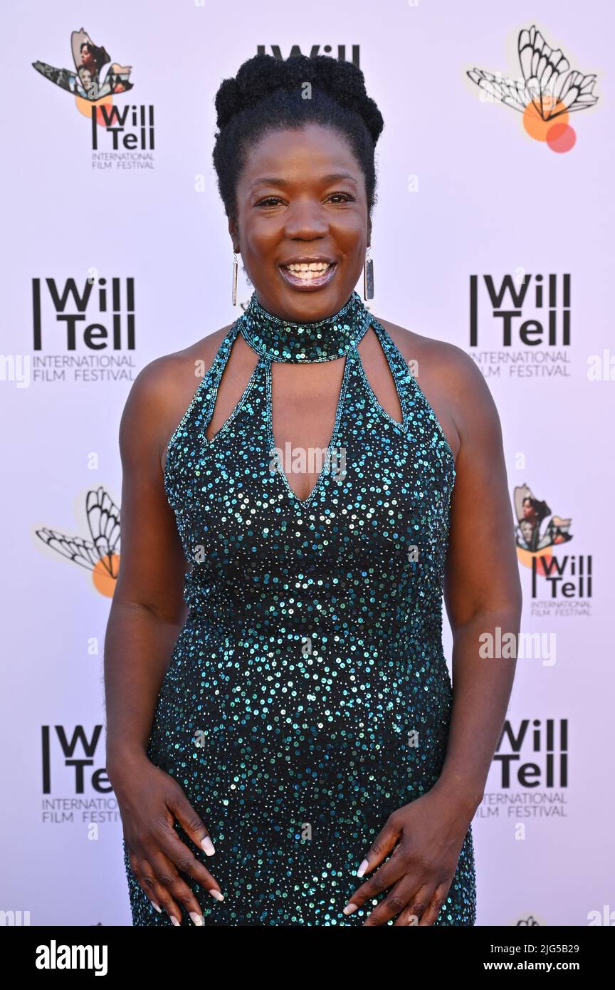 London, UK. - 7 July 2022. Jenny Lee attends the Purple Beatz Film ...