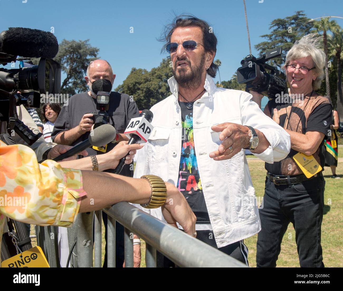 July 07, 2022 - Beverly Hills, California, USA - RINGO STARR celebrates ...