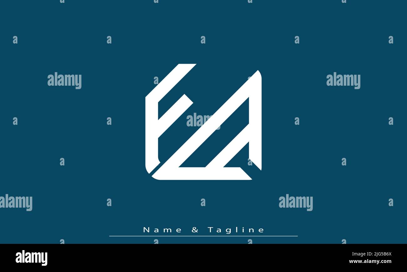 Alphabet letters Initials Monogram logo FA , AF Stock Vector Image ...