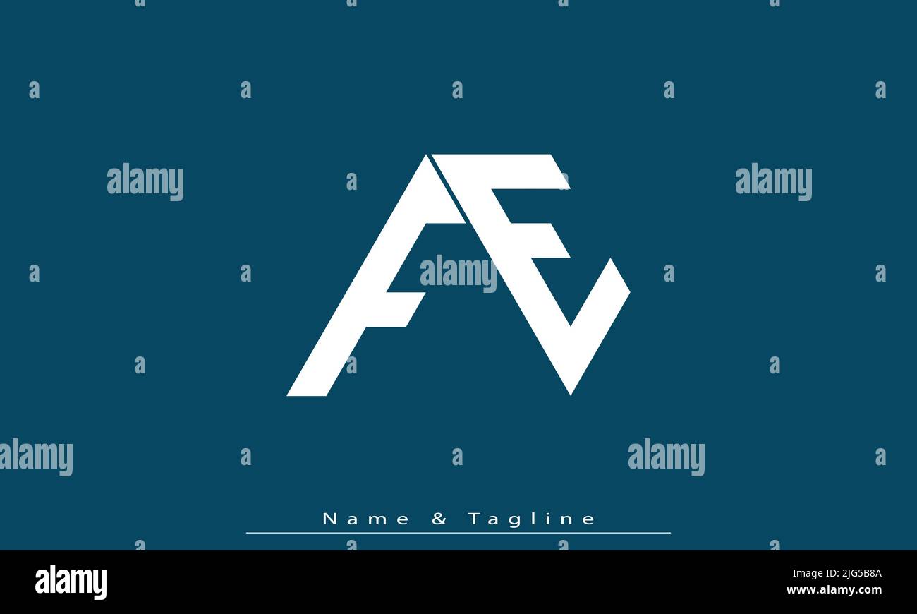 Alphabet letters Initials Monogram logo FE , EF Stock Vector Image ...