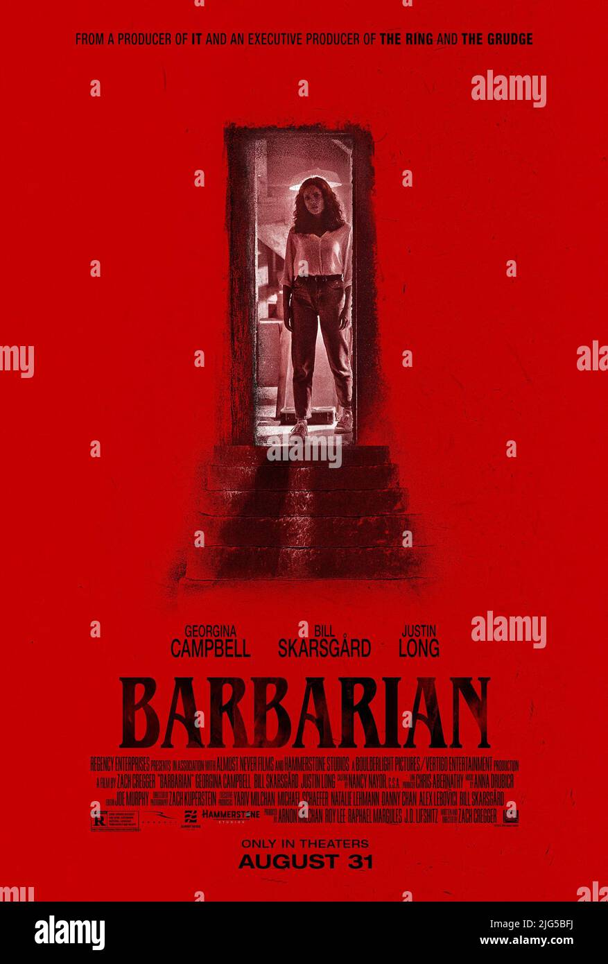 BARBARIAN, poster, Georgina Campbell, 2022. © 20th Century Studios ...