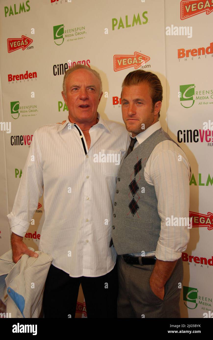 LAS VEGAS - JUNE 14: Actor James Caan and actor Scott Caan arrives at ...