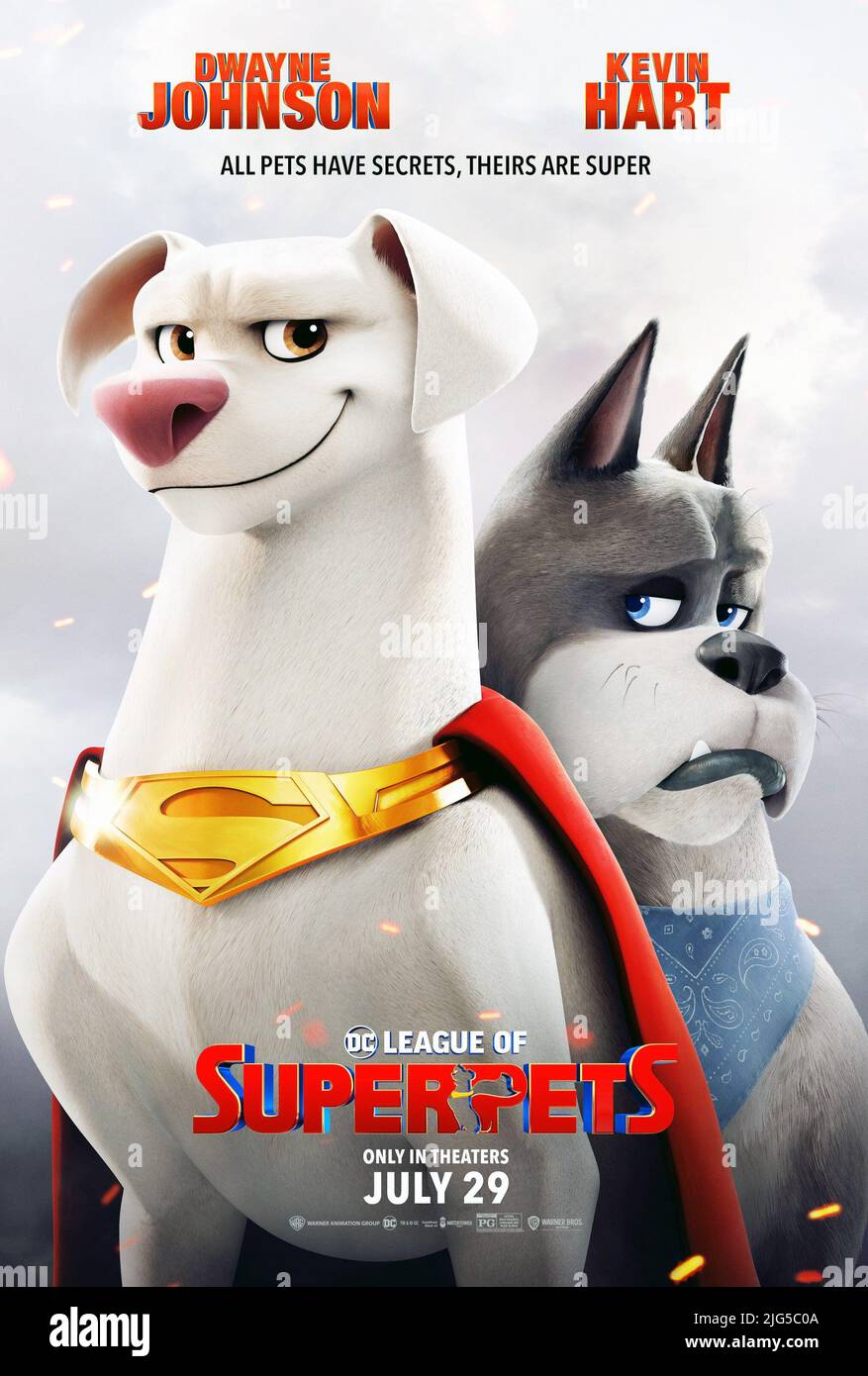 DC LEAGUE OF SUPER-PETS, (aka DC SUPER PETS), US poster, from left ...