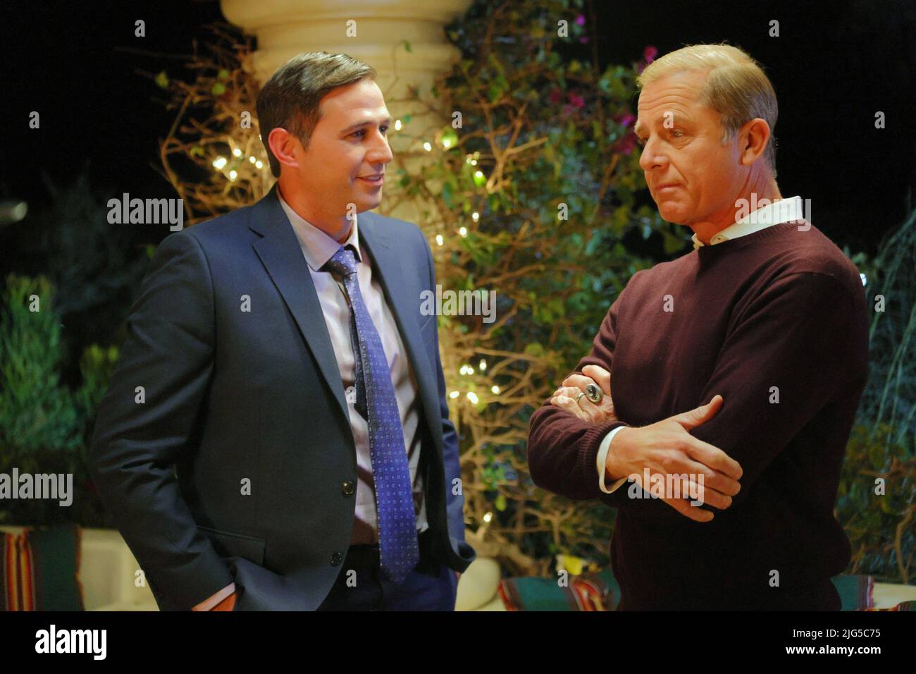 LOVE ACCIDENTALLY, from left: Gib Gerard, Maxwell Caulfield, 2022. ph ...