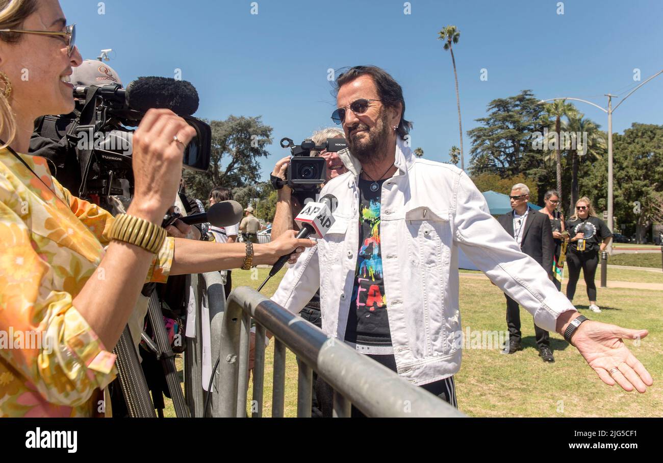 July 07, 2022 - Beverly Hills, California, USA - RINGO STARR celebrates ...
