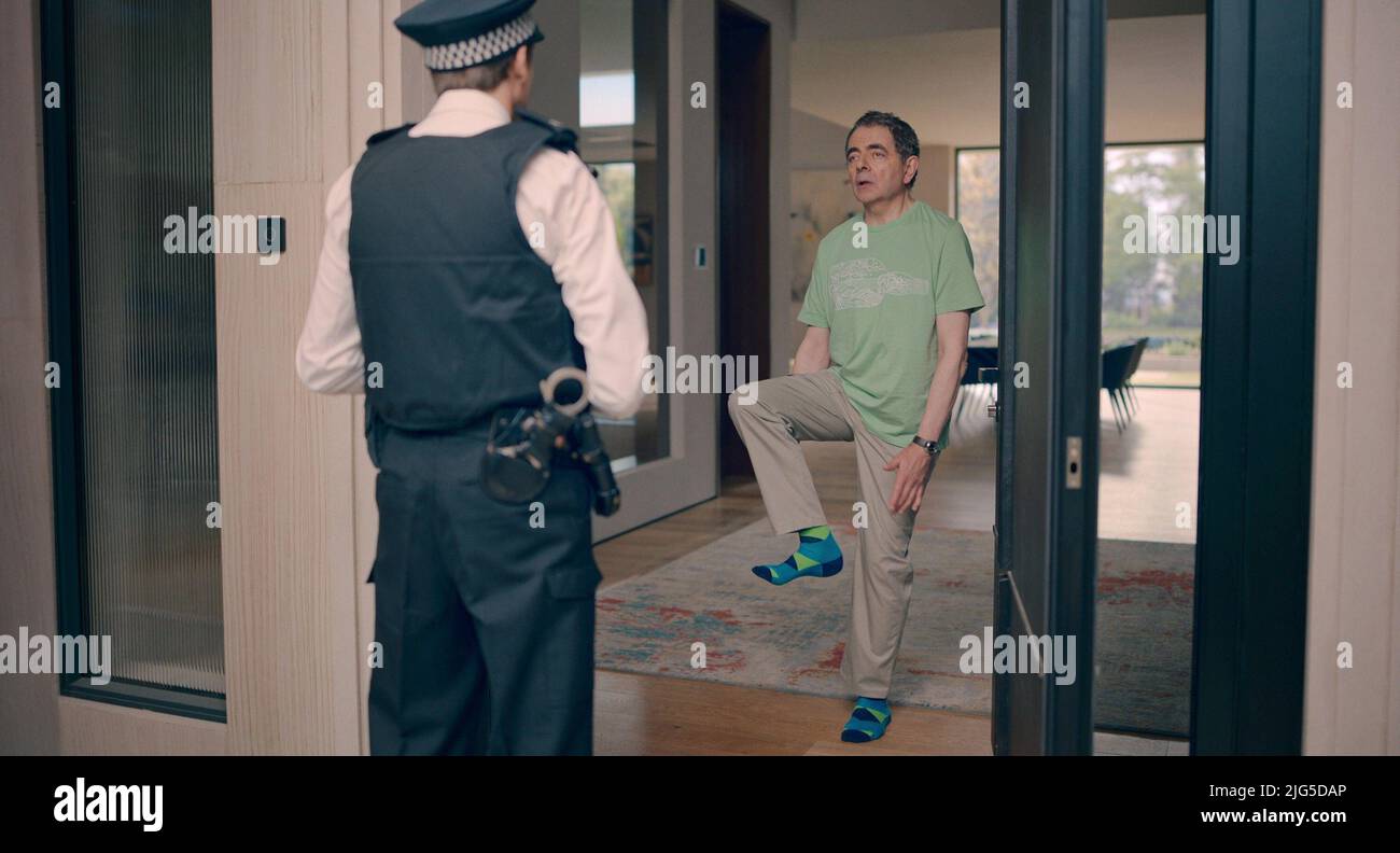 MAN VS. BEE, from left: Tom Basden, Rowan Atkinson, 'Chapter 3 ...