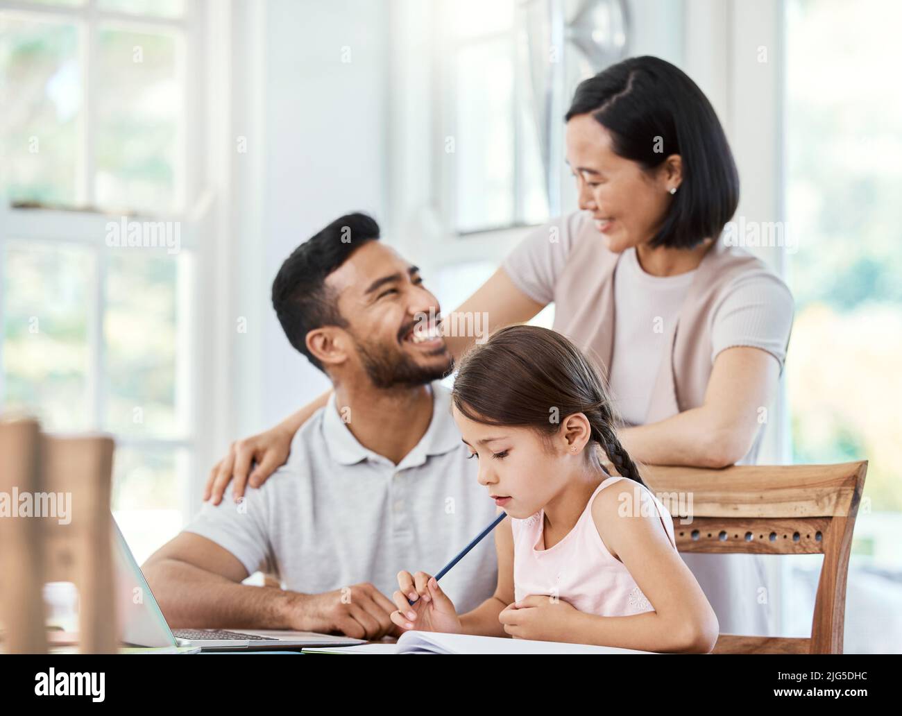 We as parents are their most important role models. Shot of young ...