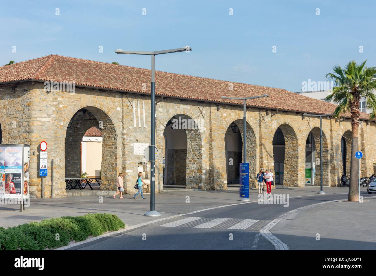 Historic ancient arches 17th century the taverna koper st marks hi-res ...